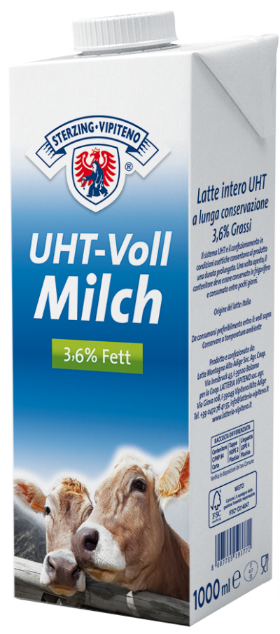 H-Milch UHT Vollmilch - 3,6% 1l